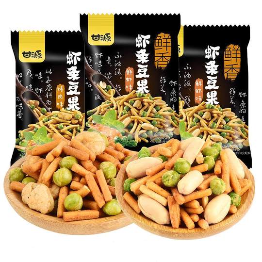Ganyuan Fresh Shrimp Flavor Crackers - Nostalgic Snacks Pack with ...