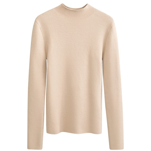 AMII semi -high -necked sweater woman thickened inner sweater 2023 ...