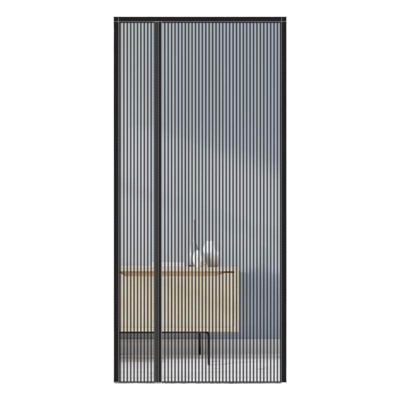 Side-Opening Diamond Mesh Anti-Mosquito Door Curtain - Magnetic Screen ...