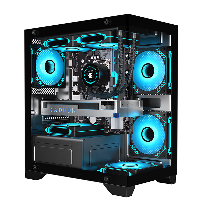 Nine-tailed Fox T2 Sea View Room Computer Case - White Micro ATX/ATX ...