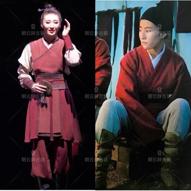 Hua Mulan's same style cotton and linen film and television ancient ...