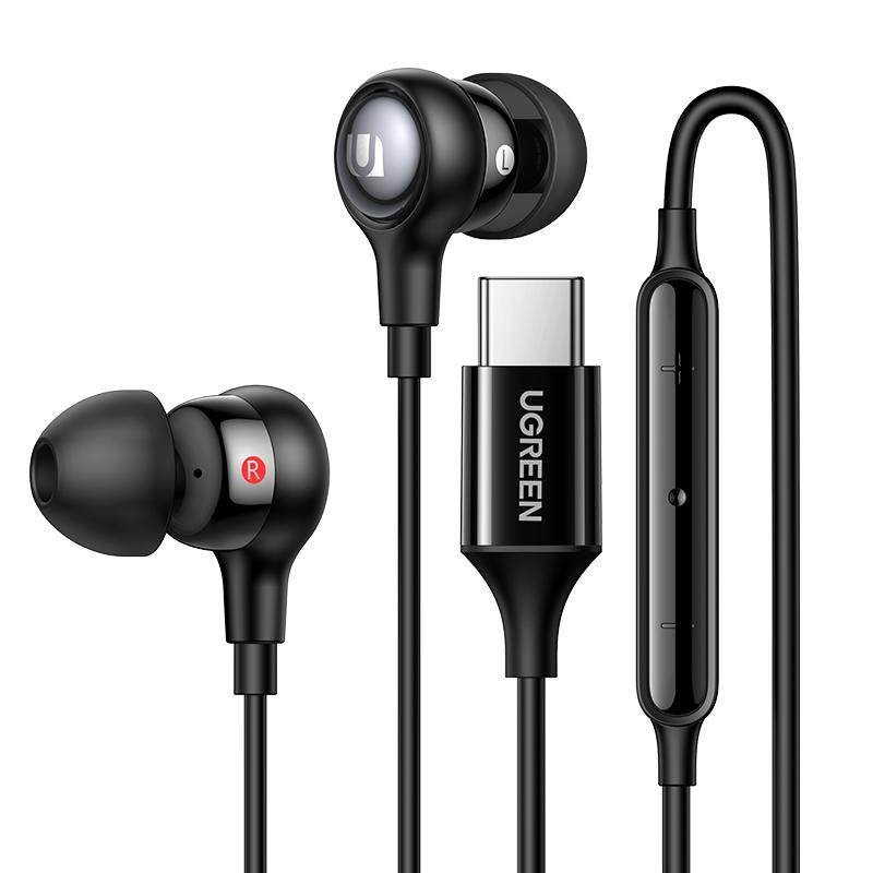 Green Link Wired Headset | Round Type-C Interface | In-Ear Earphones