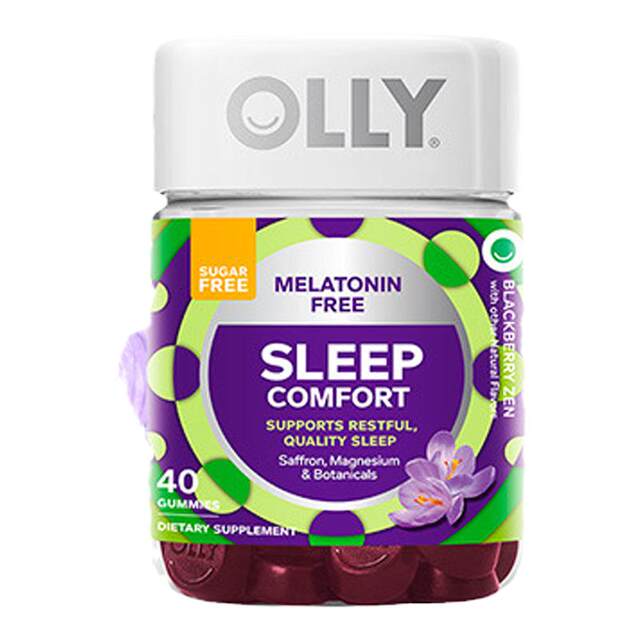 OLLY Saffron Sleep Soothes Stress Emotion Non-Melatonin Sleep Gummy 40 ...