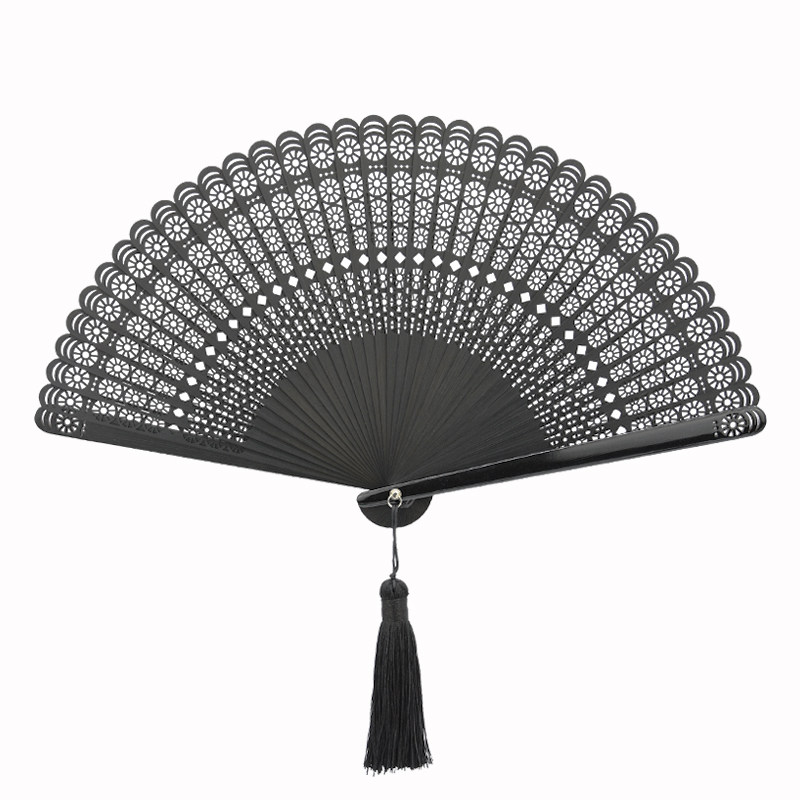 Meng yilian Bamboo Folding Fan - Chinese Style Handheld Daily Fan