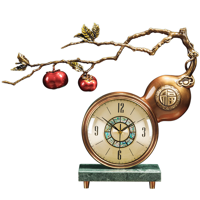 New Chinese style copper gourd table clock pendulum