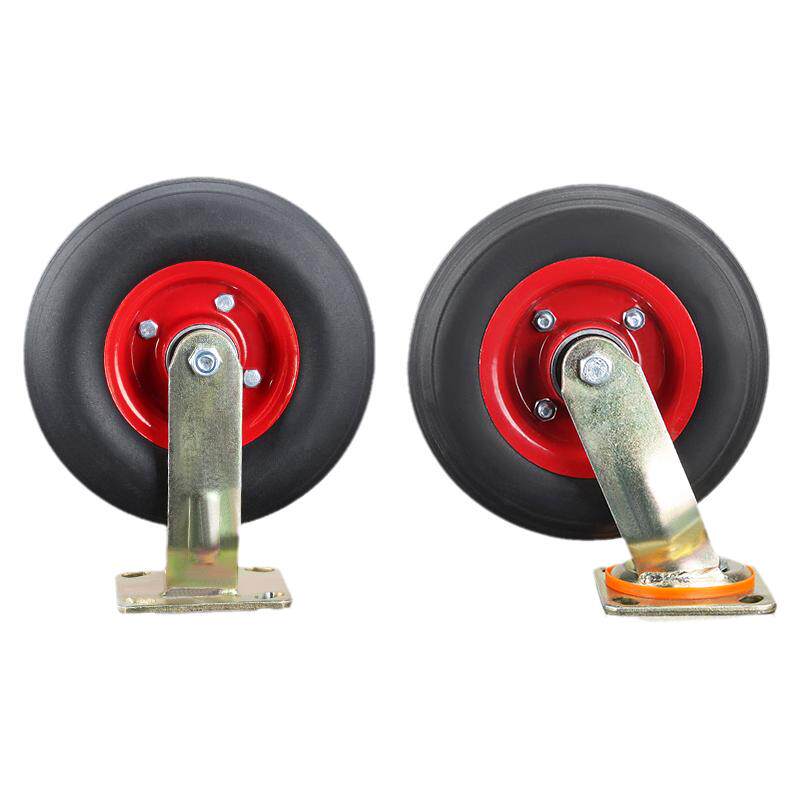 Roda Universal Pepejal Getah Smooth 8-10 Inch - Kastor Berat