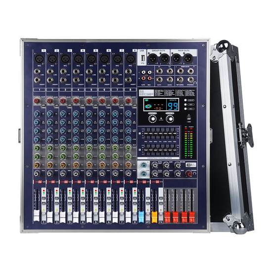 Professional Four-Channel High-Power Amplifier Mixer - All-in-One Stage Speaker