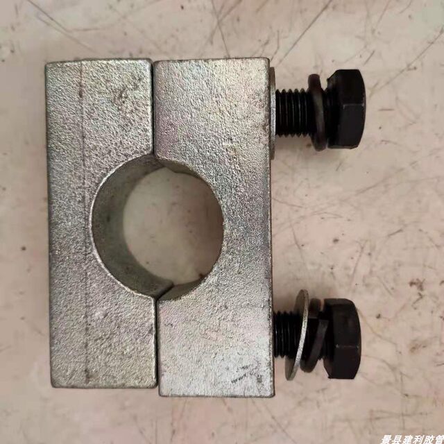 Excavator breaker hammer pipe clamp single slot clamp double screw ...