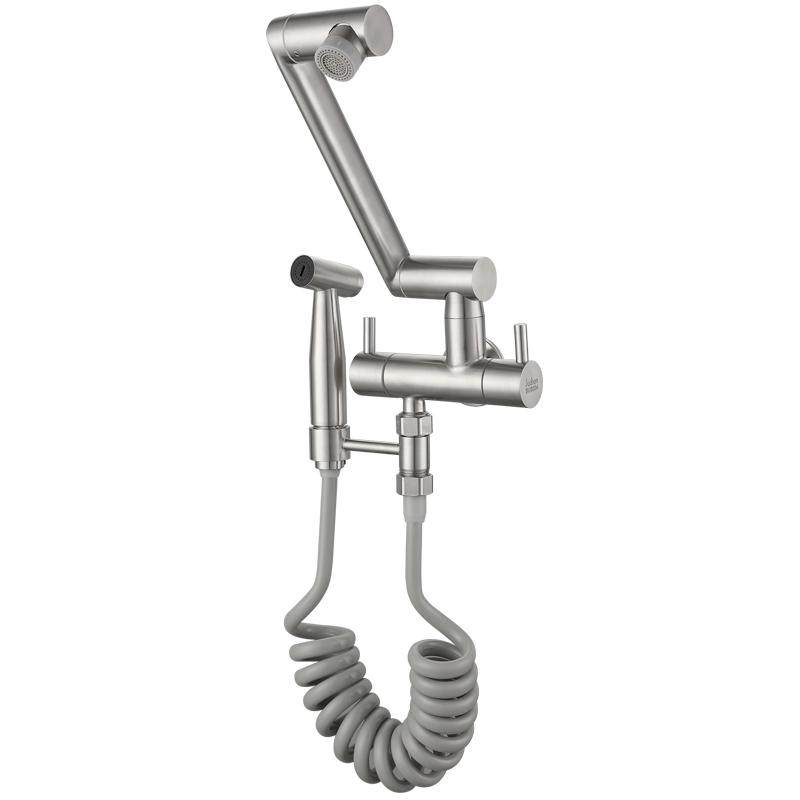 Mop Pool Faucet Stainless Steel Single Cold Extended Balcony In-Wall ...