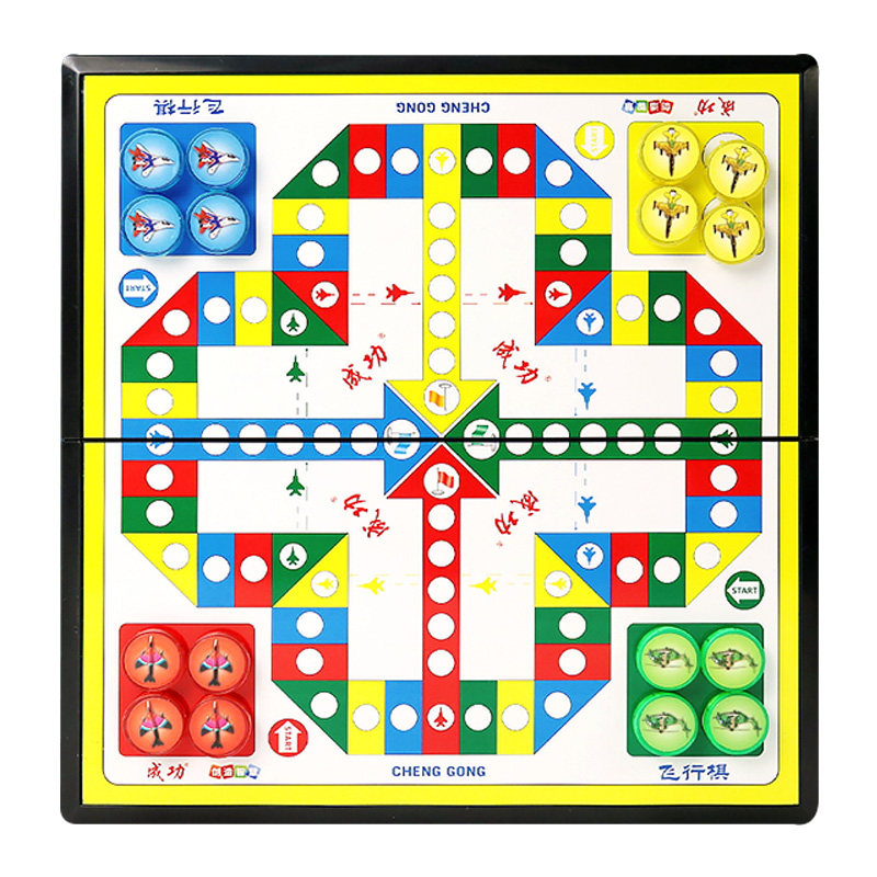 Uspješni magnetski set za leteći šah i dame - 2-u-1 puzzle igra