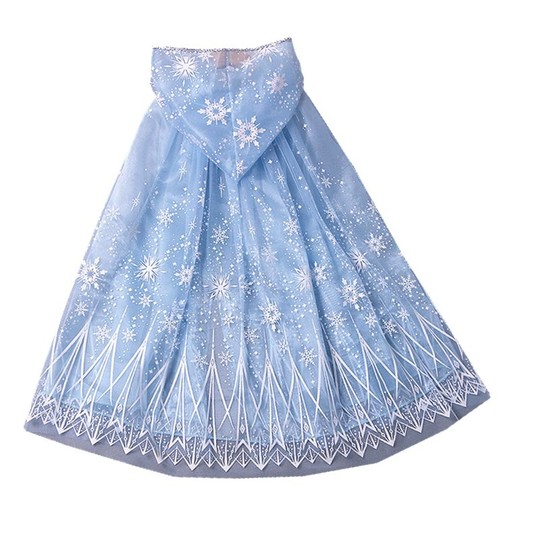 Frozen Princess Elsa Mesh Shawl - Girls Sun Protection Cloak