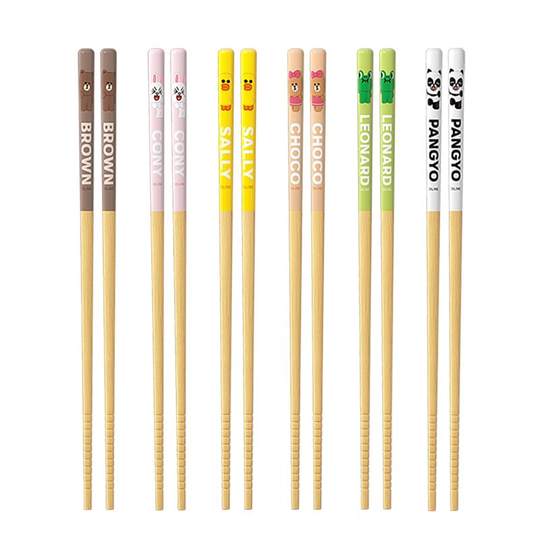 Line Friends Cartoon Bamboo Chopsticks | High-End Single-Pack ...