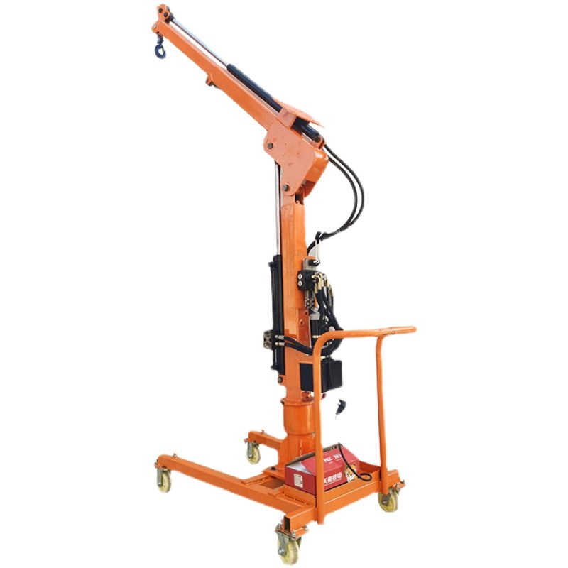 All-Electric Vehicle-Mounted Crane Truck - Small Hydraulic Boom with Winch