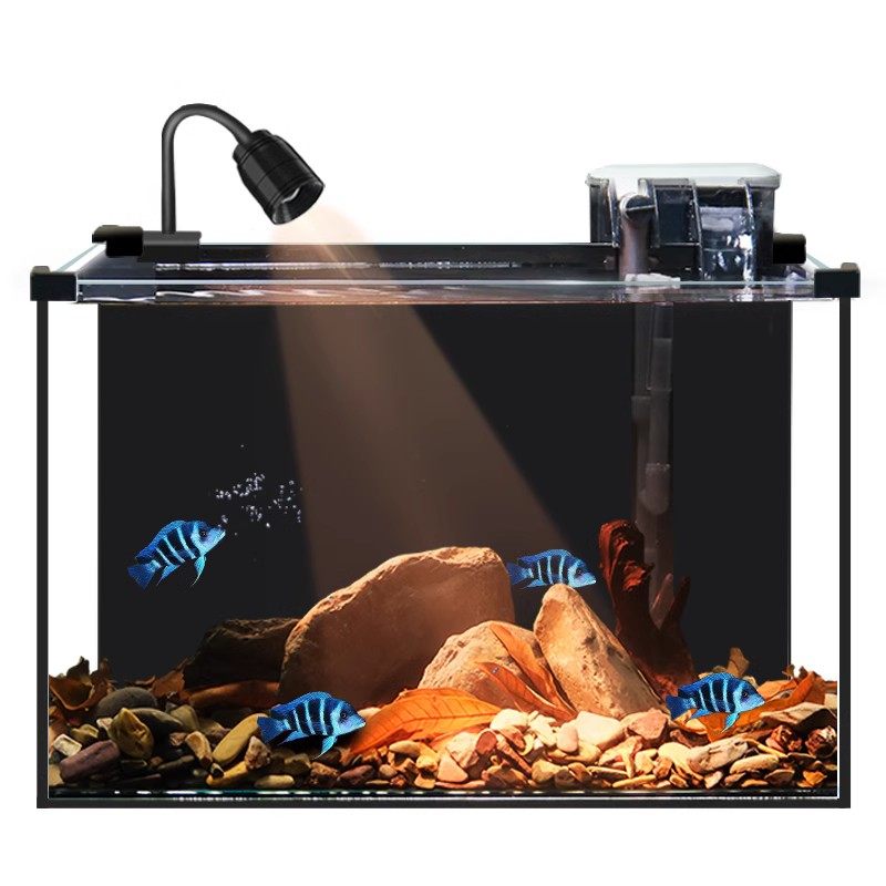Tianyue Small Stream Fish Tank - Ultra-White Glass Desktop Aquarium