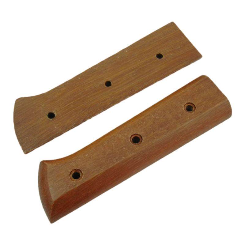 Custom Handmade Wooden Knife Handle Set with Rivets