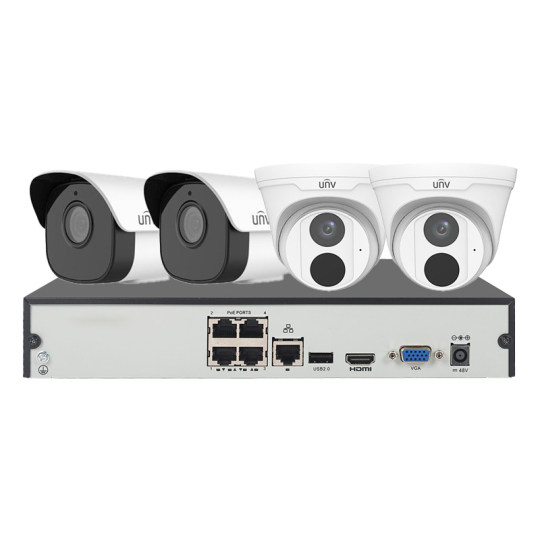 Uniview Camera 5 Million Complete Set of Monitoring System Starlight ...