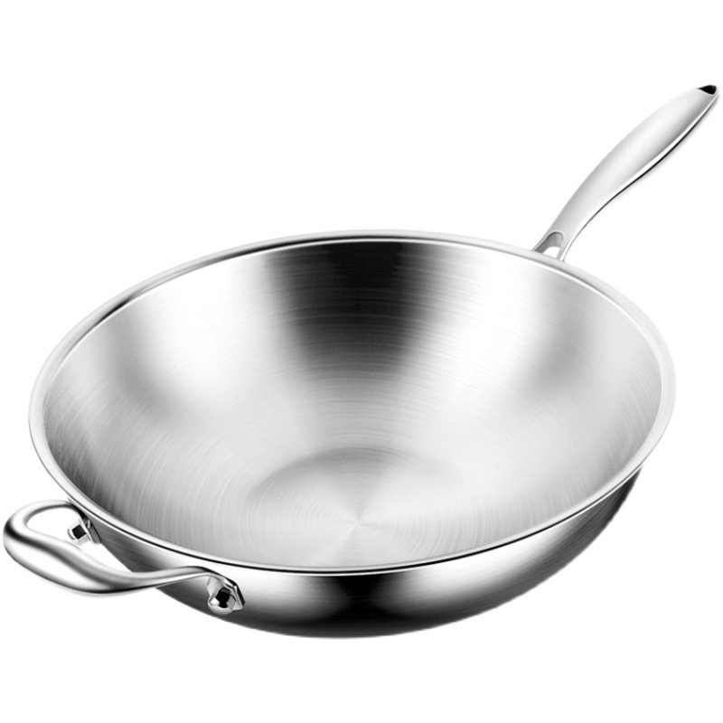 German Frying Pan 316 Stainless Steel Pot Uncoated Cooking Pot Gas ...