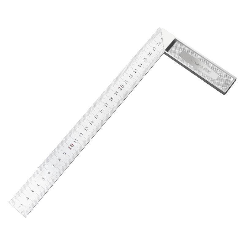 Stainless Steel Right-Angle Ruler - Industrial-Grade Woodworking Tool