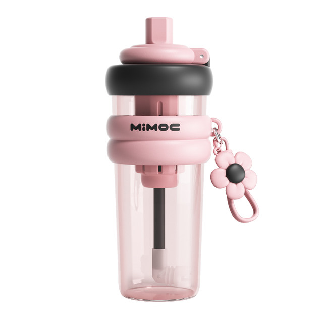 Large-capacity water cup, straw cup, girl's high-looking ton cup ...