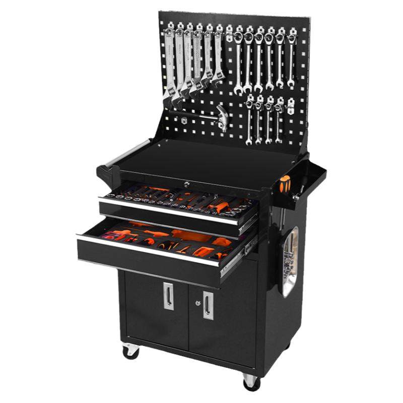 Green Forest Auto Repair Tool Cart | Iron Sheet Workshop Hardware ...