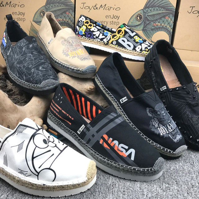 JM Happy Mary men's shoes tiger head shoes spring and summer espadrille ...