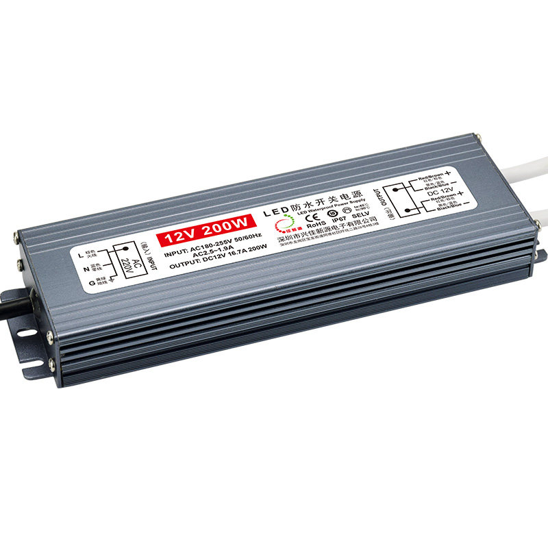 220V to 12V/24V Transformer LED Ultra-Thin Waterproof Power Supply (20W-400W)