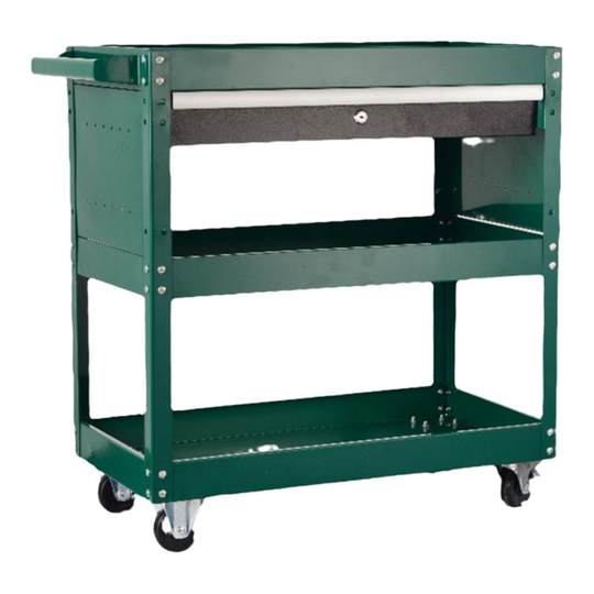 Green Forest Auto Repair Tool Cart Multifunctional Three-Layer Trolley ...