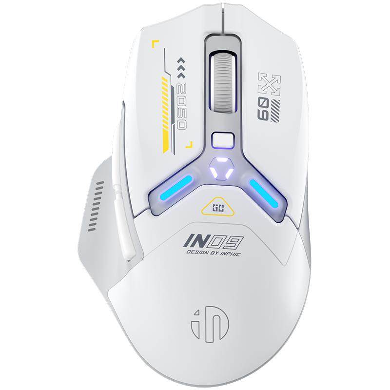 Inphic In9 Wireless Gaming Mouse - 10000 DPI, RGB, Multi-Device