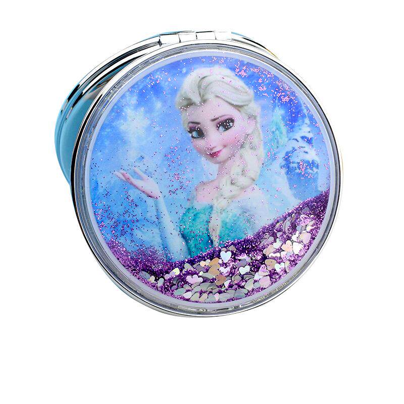 Dai ruo Frozen Double-Sided Folding Makeup Mirror - Silver Frame