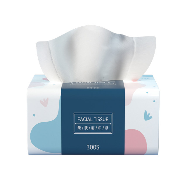 66-ply 4-layer virgin wood pulp tissue paper, skin-friendly, soft, blue ...