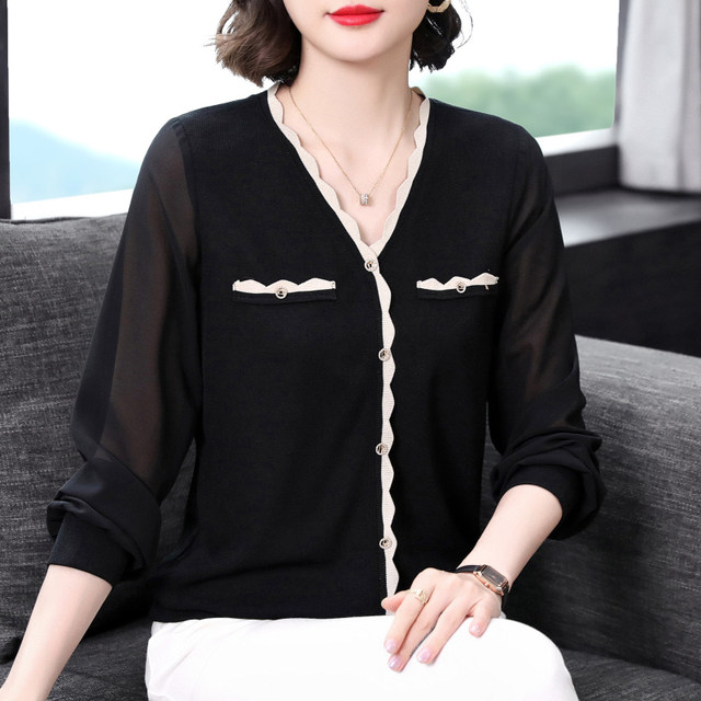 Long-sleeved T-shirt for women loose 2024 spring and autumn new fashion ...