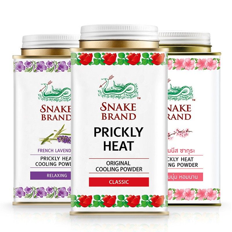 Polvo de talco de la marca thai snake - sanle snake powder prickly heat ...