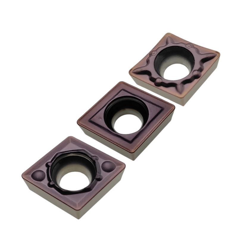 Insert de tournage de précision pour trou intérieur de tour cnc à revêtement cermet - lame ...