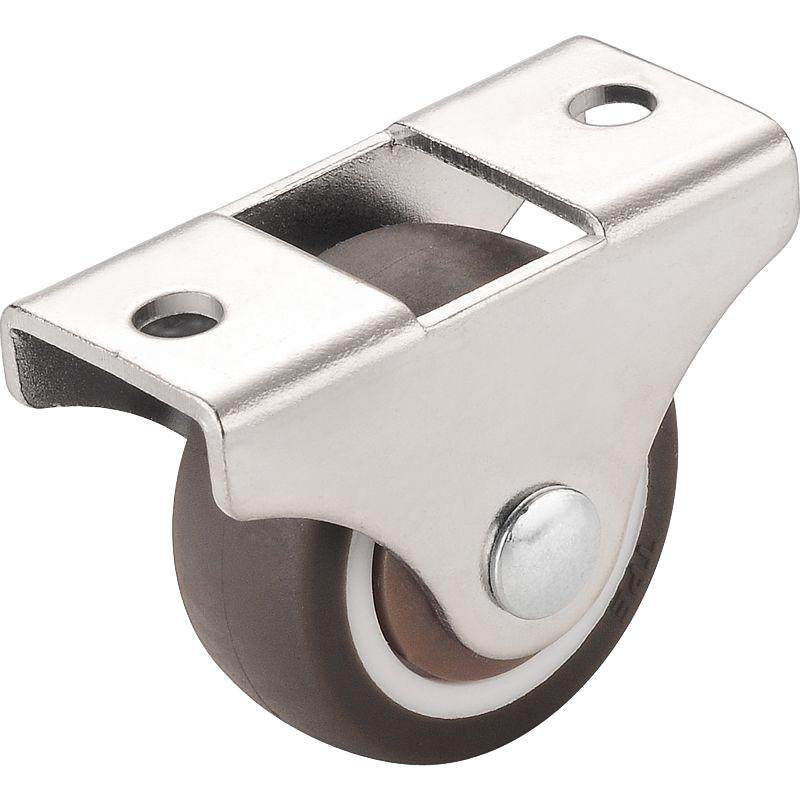 Straight Wheel Directional Caster Bearing - Silent Rubber Wheel Pulley