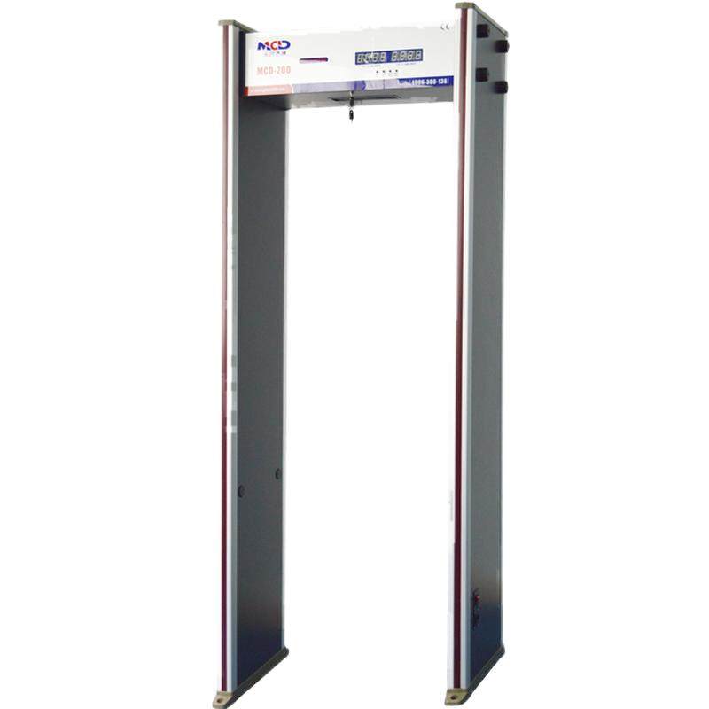Mcd-200 بوابة الأمن فحص بوابة الكشف عن المعادن 6 منطقة حساسية قابل للتعديل عالية ومنخفضة التدريع ...