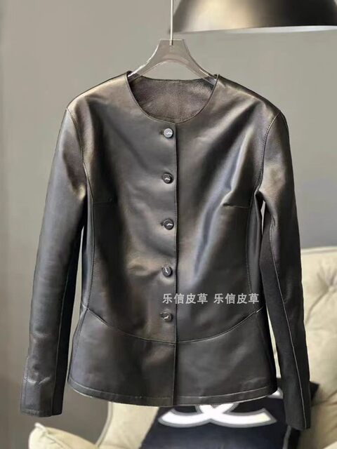 Haining's new genuine leather jacket for women, sheepskin European ...