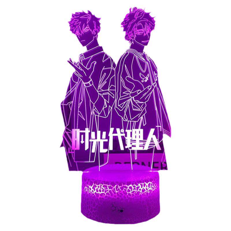 Time Agent LED Nachtlicht - Acryl Anime Figuren Lampe