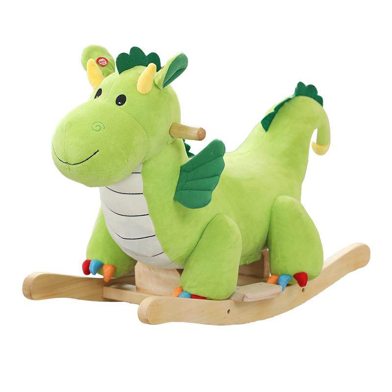Trojan Horse Children's Rocking Horse - Small Dinosaur Rocking Car ...