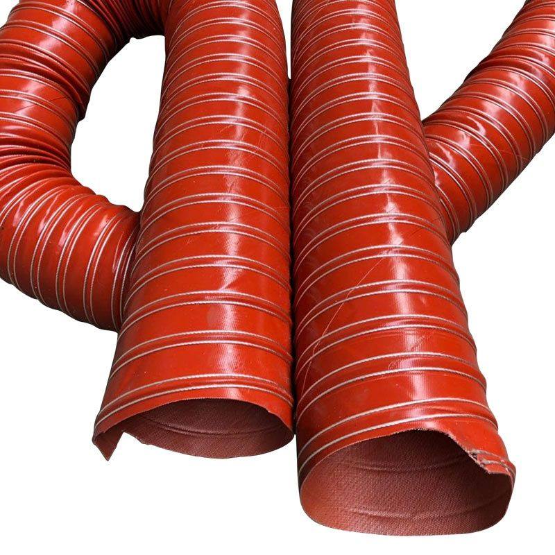 Red High Temperature Air Duct 300 Degrees Flame Retardant Ventilation ...