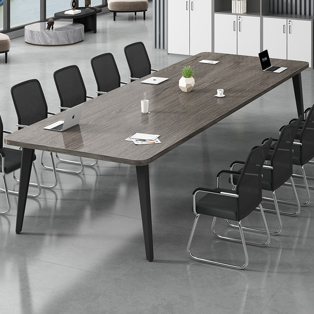 Conference table long table simple modern small conference room ...