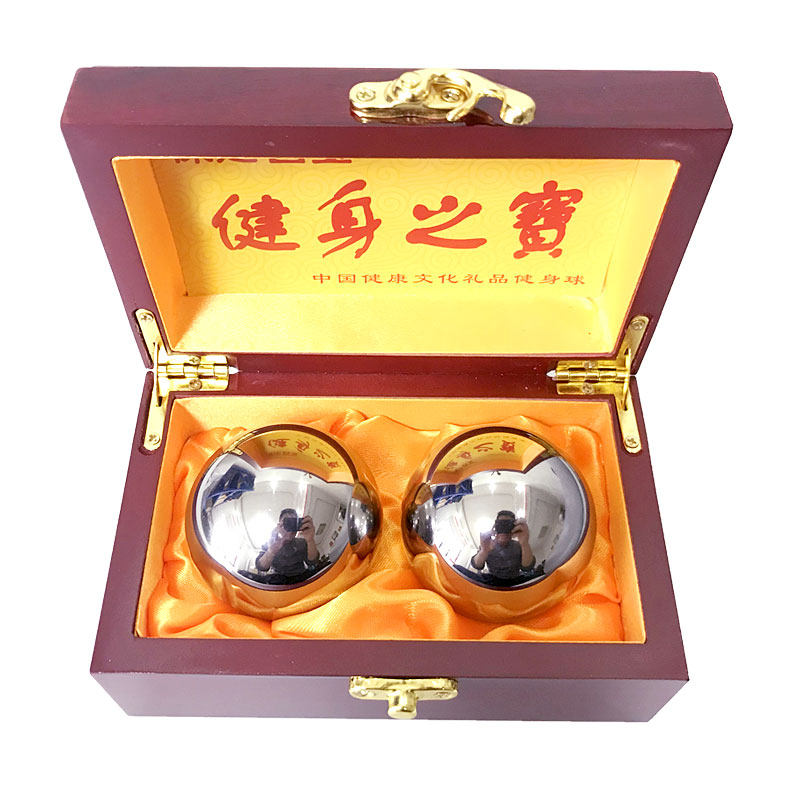 Baoding iron ball - pelota de fitness de acero macizo para balonmano, cuidado de la salud para ...