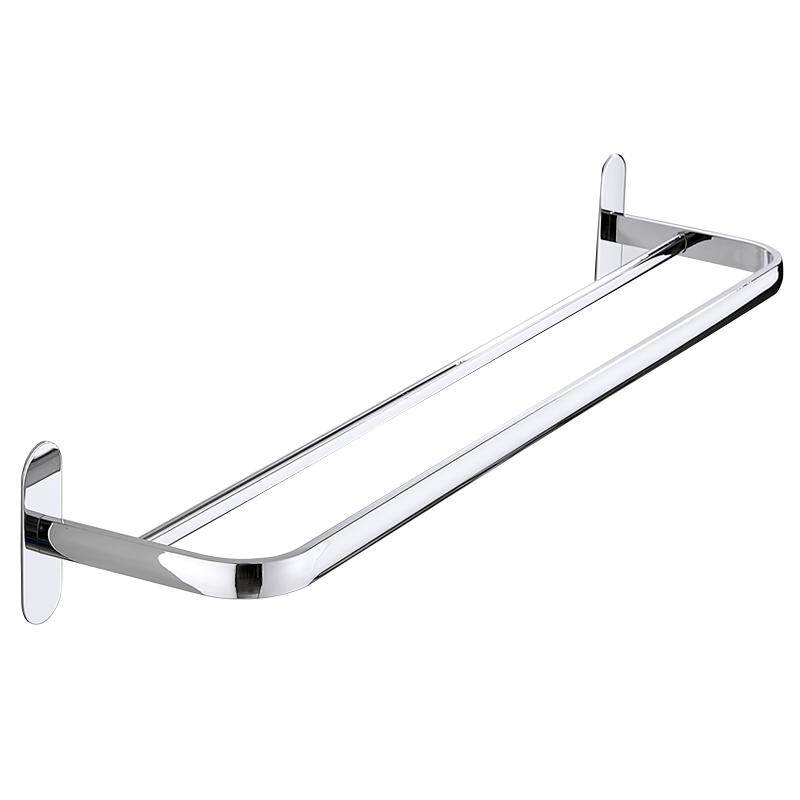 Stainless Steel Double Pole Hanging Towel Rack for Bathroom and Kitchen