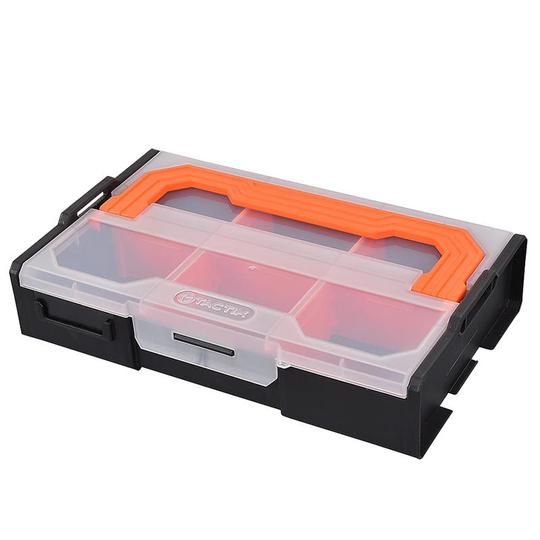 Tactix 320080 Small Parts Storage Box - Plastic Organizer with ...