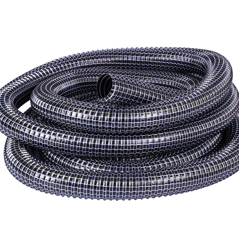 Black PVC Vacuum Snakeskin Wire Hose - Robotic Arm Welding Smoke Dust ...