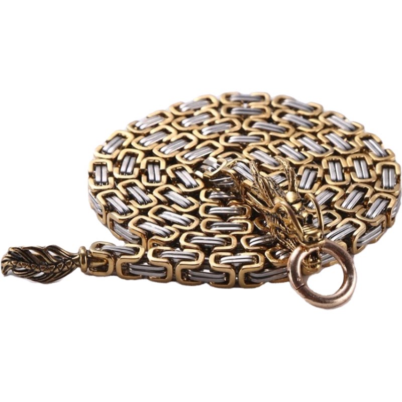 Titanium Steel Dragon Spine Chain Necklace - Men's Jewelry