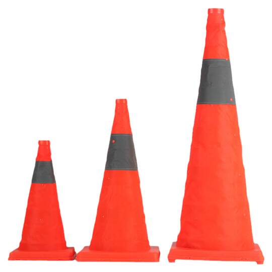 Foldable Telescopic Road Cone - Reflective Cone for Car Safety