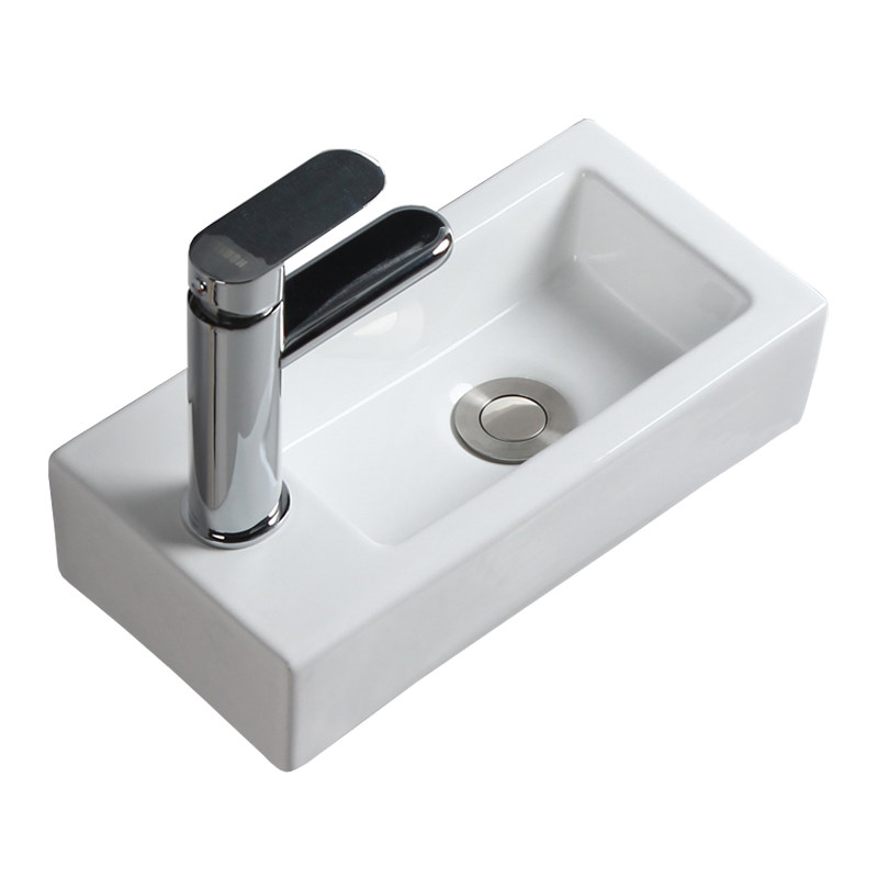 Ceramic Wall-Mounted Washbasin for Small Apartments - Deepening Design ...