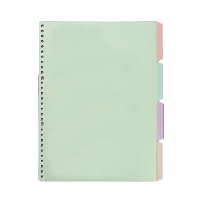 Loose-Leaf Separator Page Paper A4 Plastic 30-Hole - Color B5 Index ...