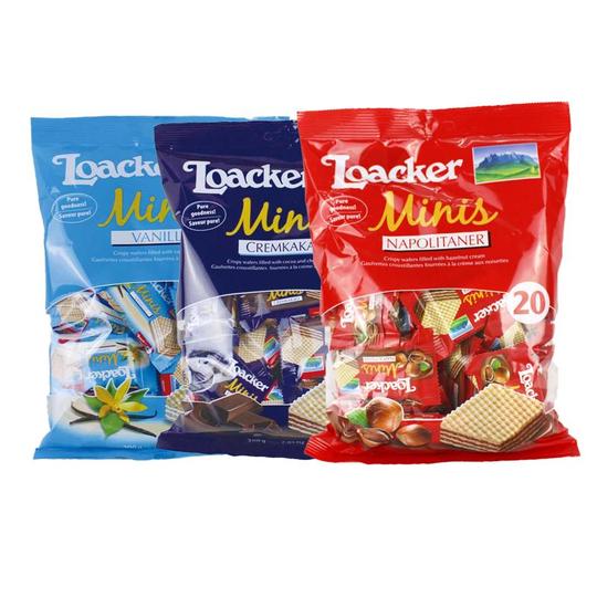 Gaufrettes Loacker Mini Chocolat Noisette 200g - Importé d'Italie