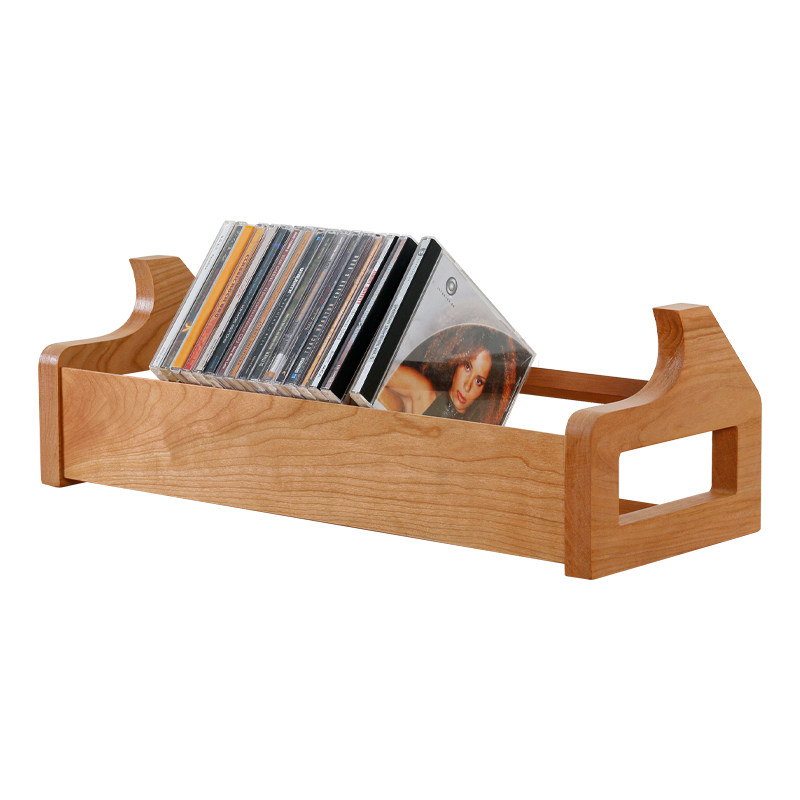 Juyang Black Walnut CD-ställ - hylla för 40 skivor